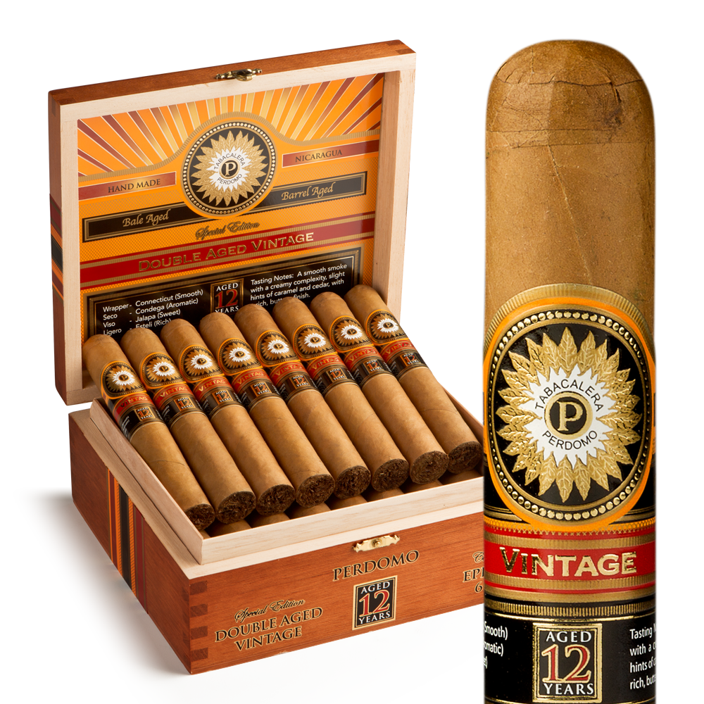 Perdomo Double Aged 12 Year Vintage Connecticut Robusto | Cigars.com