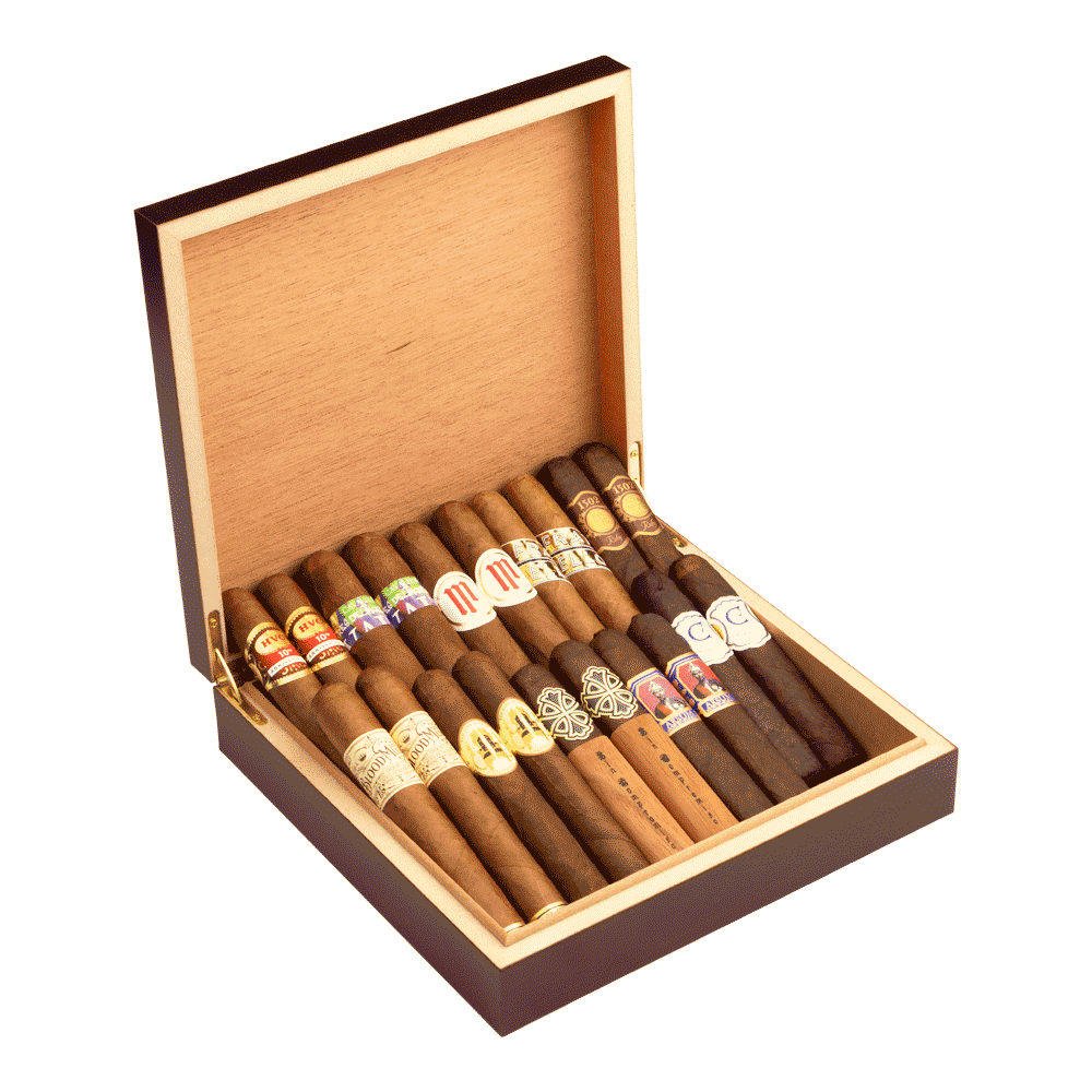 Cigar Samplers 20ct Boutique Tasting Sampler + 20ct Humidor