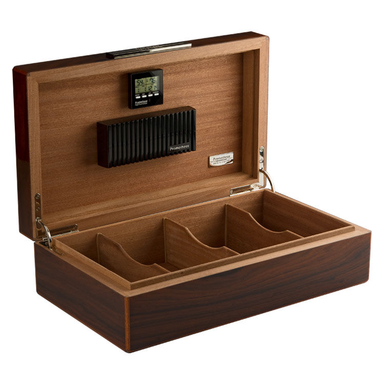 Cigar Humidors Prometheus Milano Series Rosewood 100-Cigar Humidor