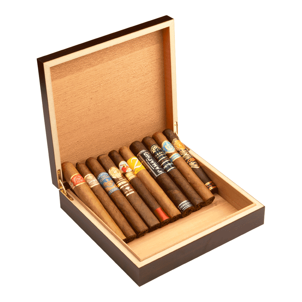 Cigar Samplers 10ct Enthusiast Sampler + 20ct Humidor | Cigars.com
